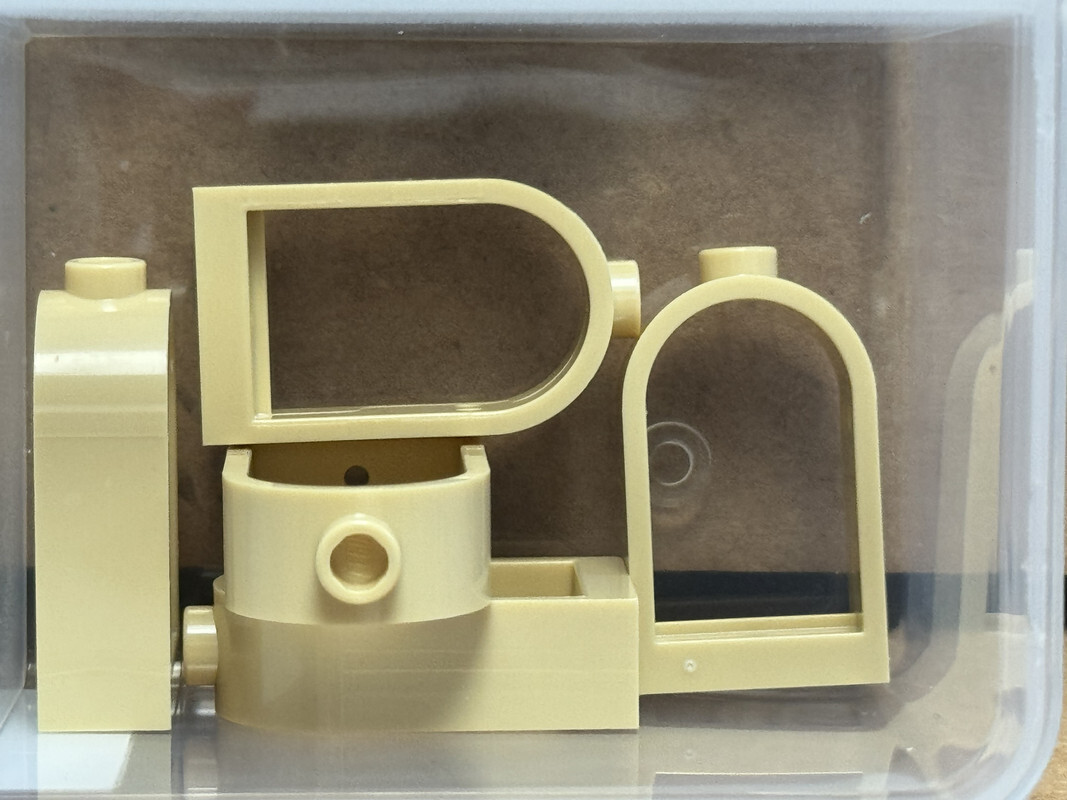 LEGO Parts - Tan Window 1 x 2 x 2 2/3 with Rounded Top - No 30044 - QTY ...