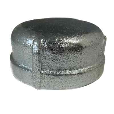 BMI 1/2" Galvanized Pipe Cap, 150# NPT Threaded, UL/FM Certified ...