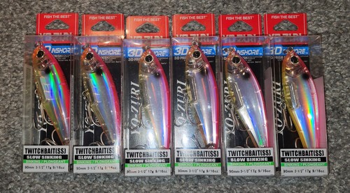 LOT OF 20 YOZURI 3D INSHORE TWITCHBAIT Saltwater Baits Surf Yo-zuri Lures 3-1/2" | eBay