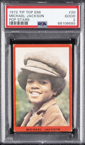 1972 TIP TOP EMI POP STARS SER 2 #20 MICHAEL JACKSON PSA 2 | eBay