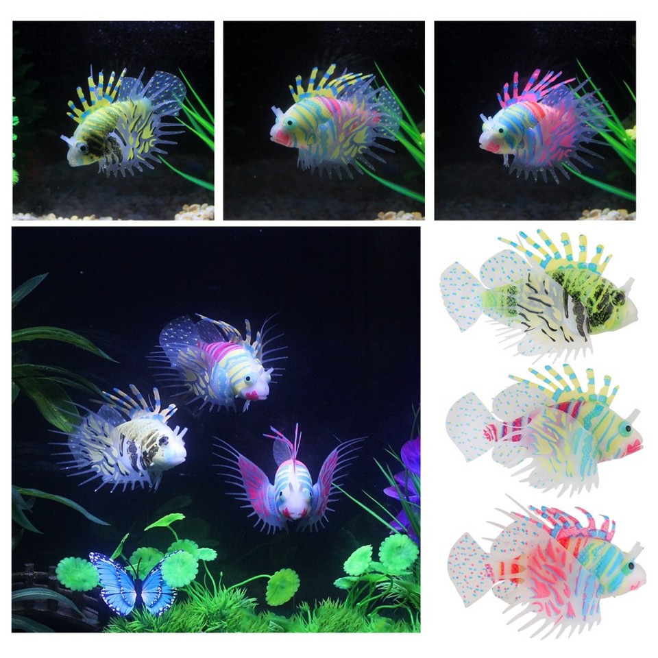 Tropical Fish Tank Ornaments Decorations Fake Aquarium Artificial for ...