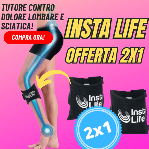 INSTA LIFE 2X1 dolore gamba Lombare polpaccio Sciatica schiena piede ...
