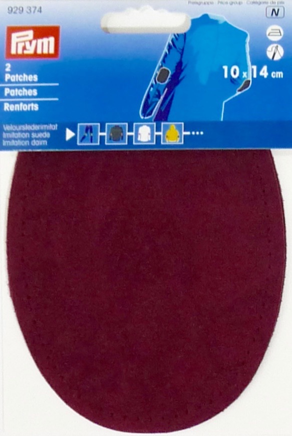 Pack of 2 Prym Faux Suede Repair Patches Sew / Iron On Elbow / Knee 10 ...