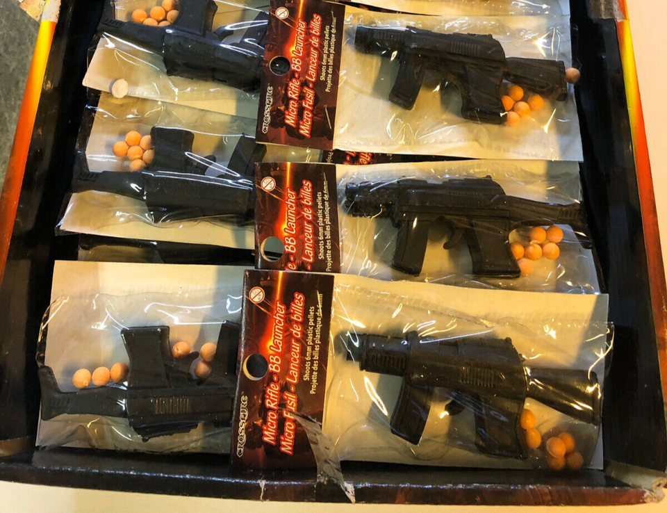 6x Crossfire TOY Micro Rifle BB Launcher shoots 6mm plastic pellets ...