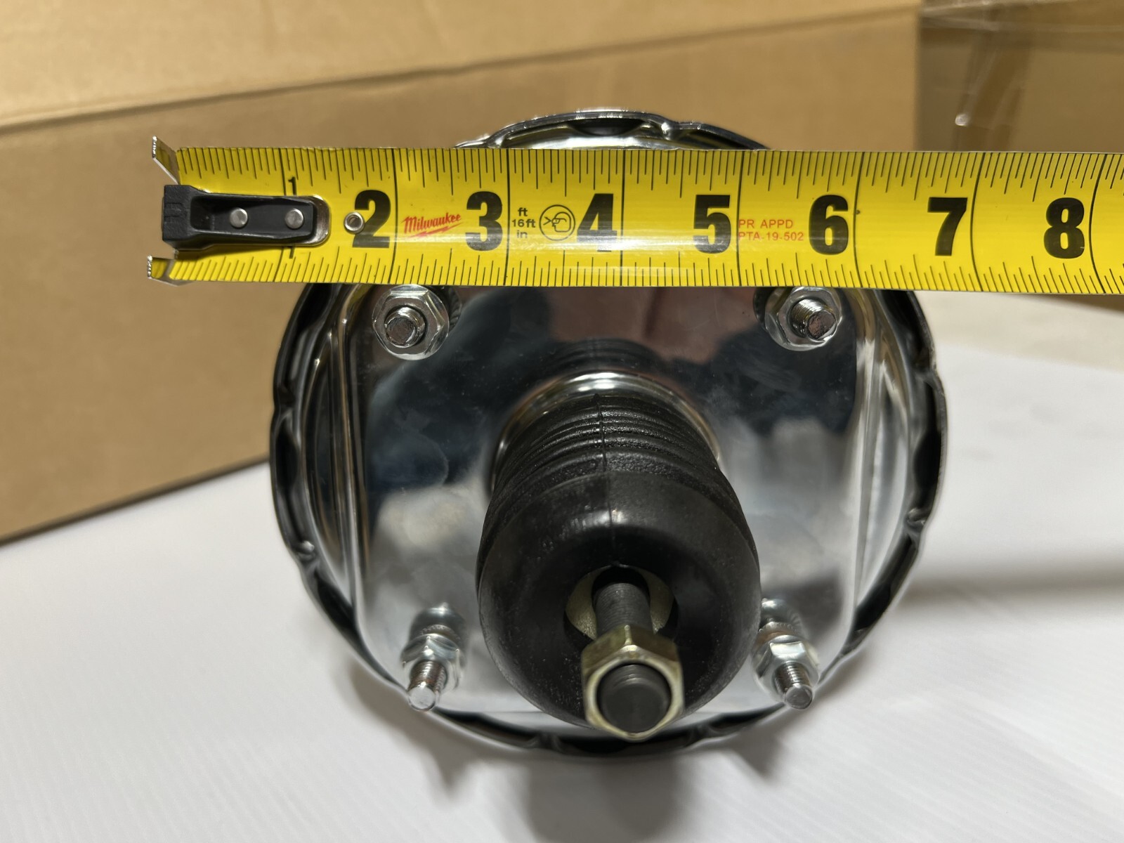 1955 1956 1957 Chevy Bel Air 7" Chrome Power Brake Booster Chrome Disc ...