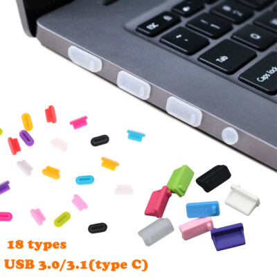 5pcs Protective USB Ports Anti-Dust Plug Cover Stopper for Laptop & PC ...