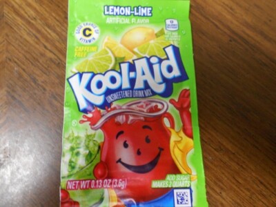 -50- Packs of Kool Aid LEMON-LIME Flavor Drink Mix Packets | eBay