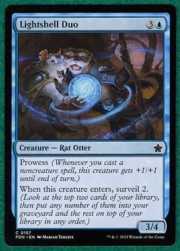 Lightshell Duo - Foundations FDN #0157 - Magic: The Gathering MTG Card ...