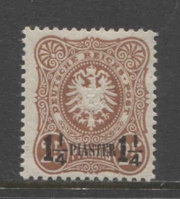 Germany 1884 offices Turkey 1¼ Piaster on 25 Pf. early issue mint ...