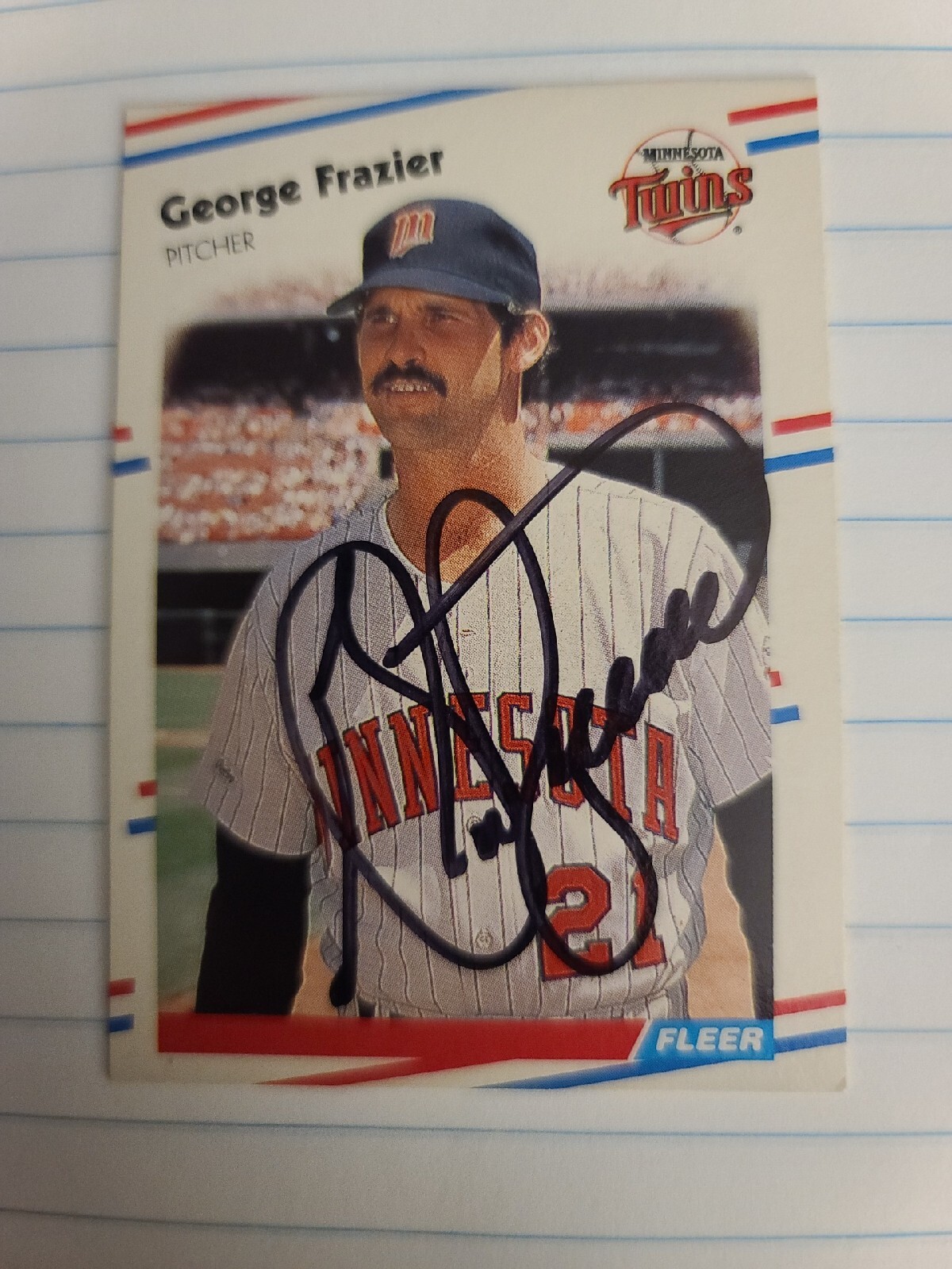 1988 Fleer GEORGE FRAZIER #9 Minnesota Twins (Deceased) | eBay