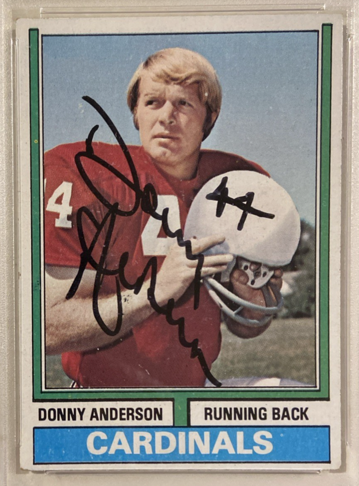 1974 Topps Donny Anderson Signed Football Card PSA/DNA Certified Auto ...