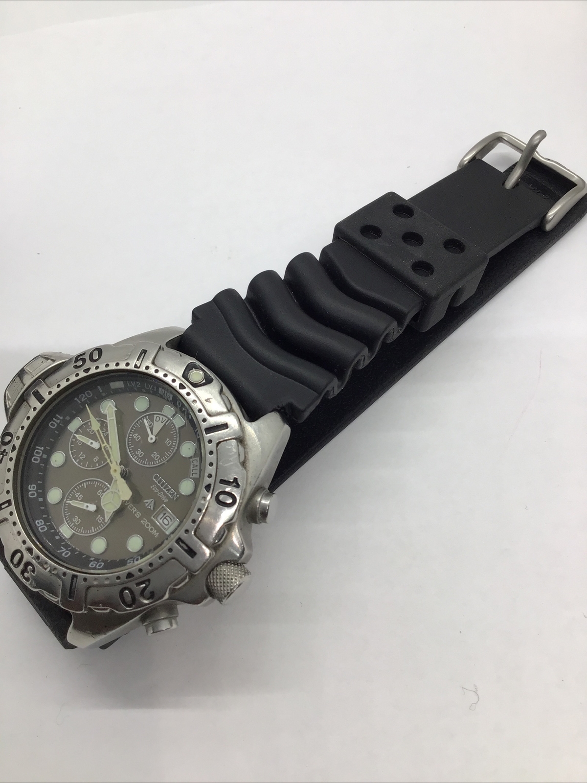 GENUINE MEN’S CITIZEN ECO DRIVE DIVER’S PROMASTER AQUALAND B741 S012805 ...