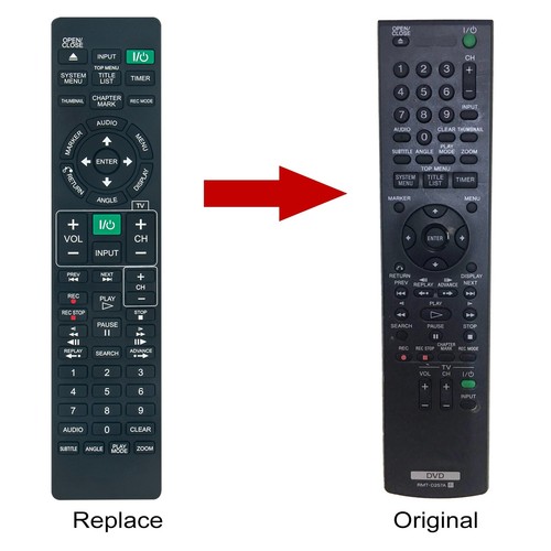 RMT-D257A Replace Remote Control for Sony Blu-ray DVD Player RDR-GX257 ...