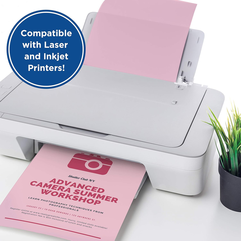 Pastel Paper, 20 Lb, 5 Assorted Pastel Colors, 30% Recycled Color ...