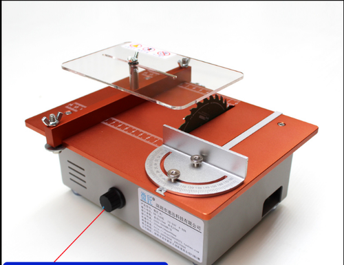 Dual Motor Aluminum Mini Table Saw DIY Cutter Acrylic Wood PCB Cutting ...