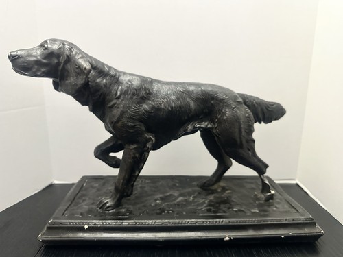 English Setter Pointer Dog Statue Heavy Cast DURASTONE Austin ...