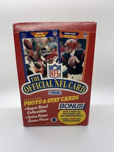1989 PRO SET FOOTBALL SERIES 1 WAX BOX With Fan Kit | eBay