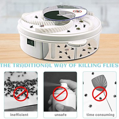 Electric Fly Trap Automatic Fly Catcher Rotating Fly Pest Repellent ...