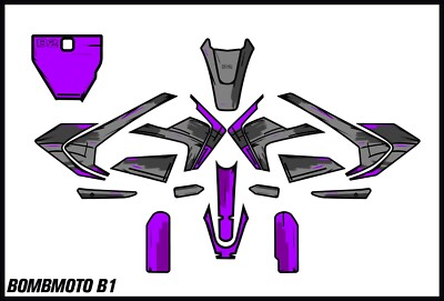 BOMBMOTO B2 graphics kit decals THICK AND HIGH GLOSS ...... | eBay