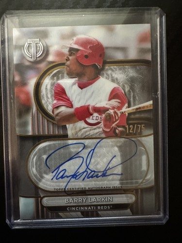 2024 Topps Tribute Barry Larkin Gold Cincinnati Reds Hall of Fame ...