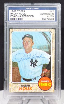 1968 Topps RALPH HOUK Signed Autograph Auto #47 Card PSA DNA 💎 Slab | eBay