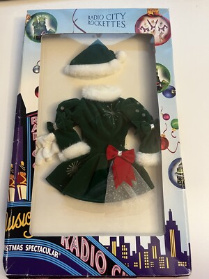 Radio City Rockettes Barbie GREEN Velvet OUTFIT BNIB | eBay