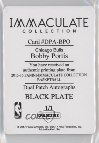 2015-16 Panini Immaculate Collection - Dual Patch Autographs Printing ...