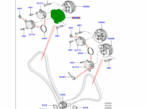 GENUINE LAND ROVER CAMSHAFT SPROCKET EXHAUST RANGE ROVER 10-12 NEW ...