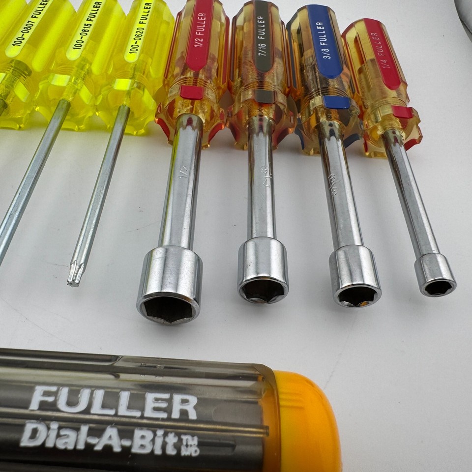 Fuller 11 Piece Screwdriver & Nutdriver Set - Flat Phillips Torx | eBay