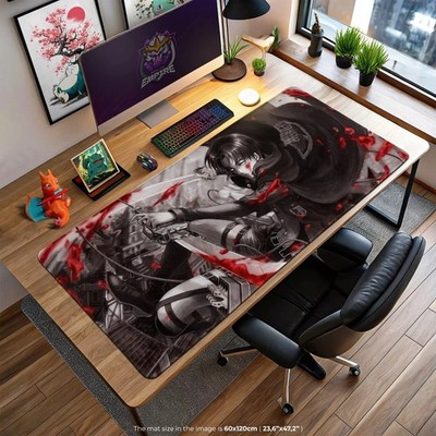 Levi Ackerman Desk Mat - Attack on Titan Gaming Mouse Pad, Anime Levi ...