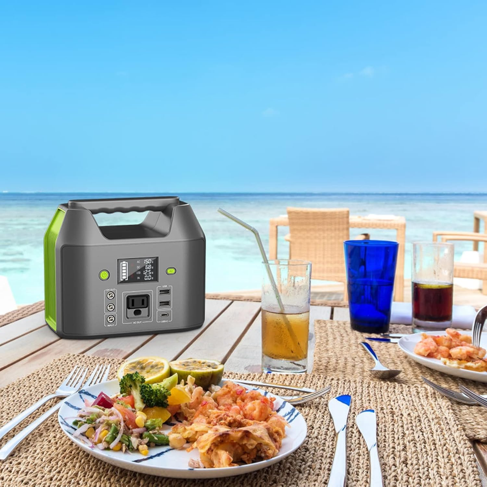 🔋 155Wh Portable Power Station 110V Battery Pack w/ AC Outlet | 6 ...