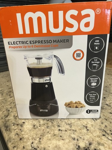 IMUSA Electric Espresso Maker, 3-6 Cup Capacity, Silver | eBay
