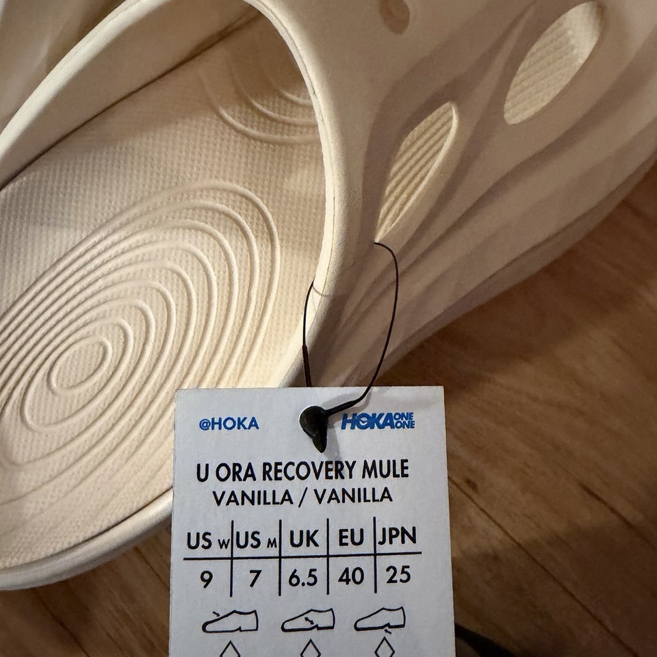 Hoka One One Ora Recovery Mule CCPR Slip On Clogs Shoes Women’s 7 Beige ...