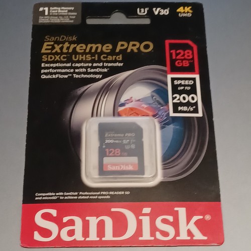 SanDisk Extreme Pro 128GB Class 10 - SDXC Memory Card - SDSDXXD-128G ...