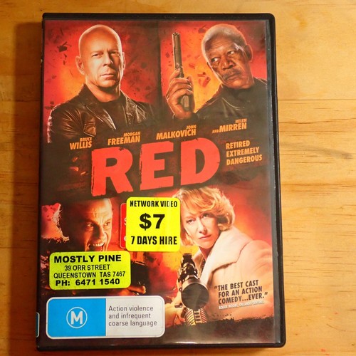 Red DVD - Bruce Willis Morgan Freeman John Malkovich | eBay Australia