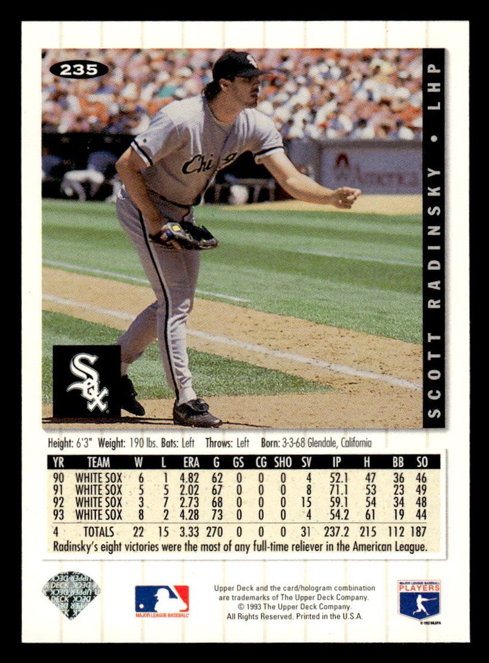 1994 Collector's Choice #235 Scott Radinsky Gold Signature | eBay