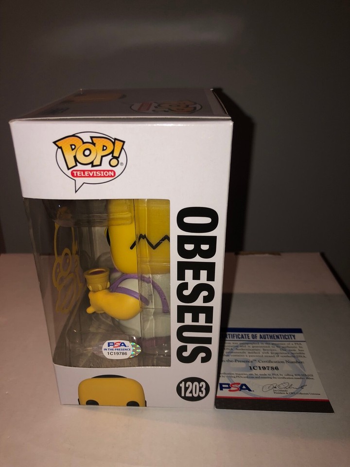 Tone Rodriguez Artist Simpsons Obeseus #1203 Sketched Signed Funko Pop ...