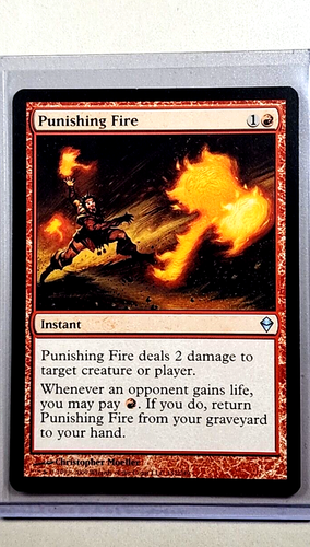 2009 MTG Magic the Gathering Zendikar #142 Punishing Fire Red Burn WOTC ...