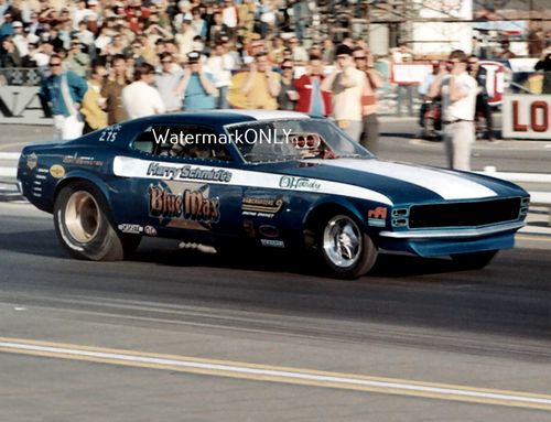 Harry Schmidt Jake Johnston "Blue Max" 1969 Mustang NITRO Funny Car ...