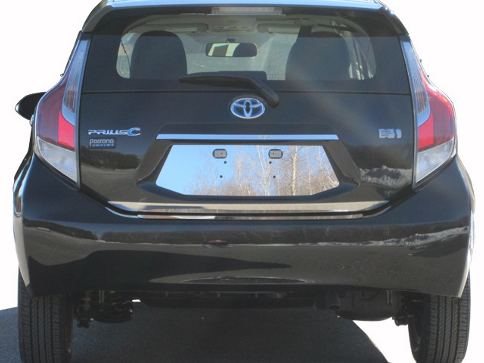 (FOR) 2012-2018 TOYOTA PRIUS C * 1 Piece Stainless Steel License Plate ...