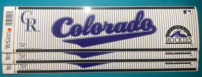 Colorado ROCKIES VINYL Bumper Sticker MLB by Wincraft LICENSED MADE U.S ...
