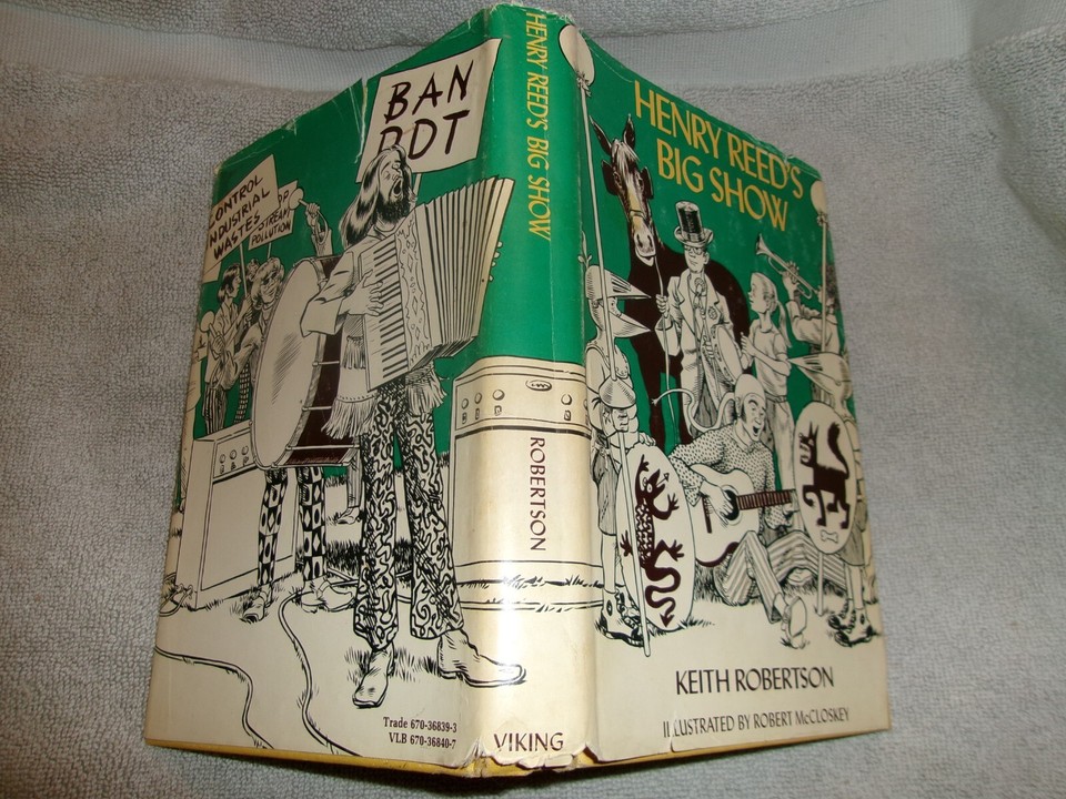 HENRY REED'S BIG SHOW Vintage KEITH ROBERTSON Book HC/DJ Illustrated ...