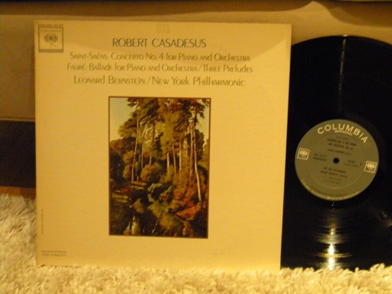 CASADESUS/BERNSTEIN SAINT-SAENS Piano 4/FAURE Ballade LP PROMO ML 5777 ...