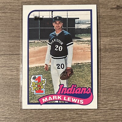 1989 Topps 1st Round Draft Pick Mark Lewis #222 | eBay