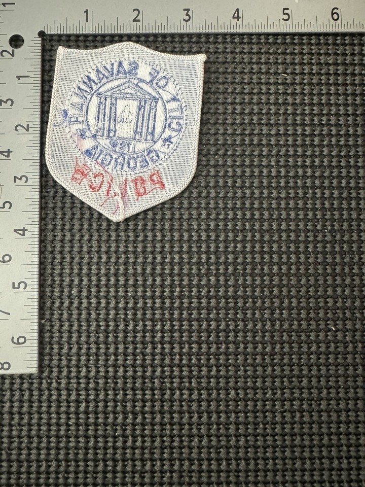 Police Shoulder Patch Savannah Police Department Georgia | eBay