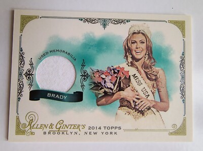ERIN BRADY Relic Card 2014 Topps Allen & Ginter MISS USA 2013 | eBay