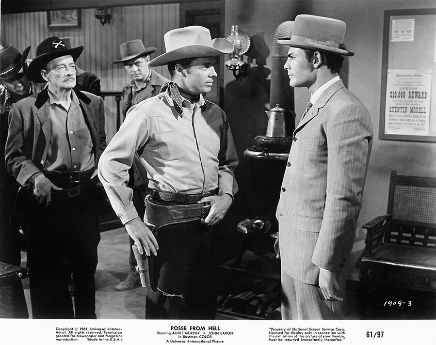 Audie Murphy, John Saxon, Robert Keith - Posse from hell (1961) - 8 1/2 X 11 | eBay