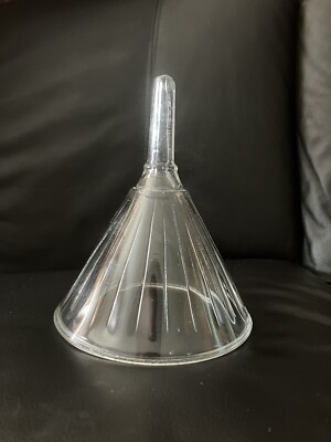 Vintage MOONEY AIRVENT 8oz Industrial Glass Funnel 6" Tall x 5 ...