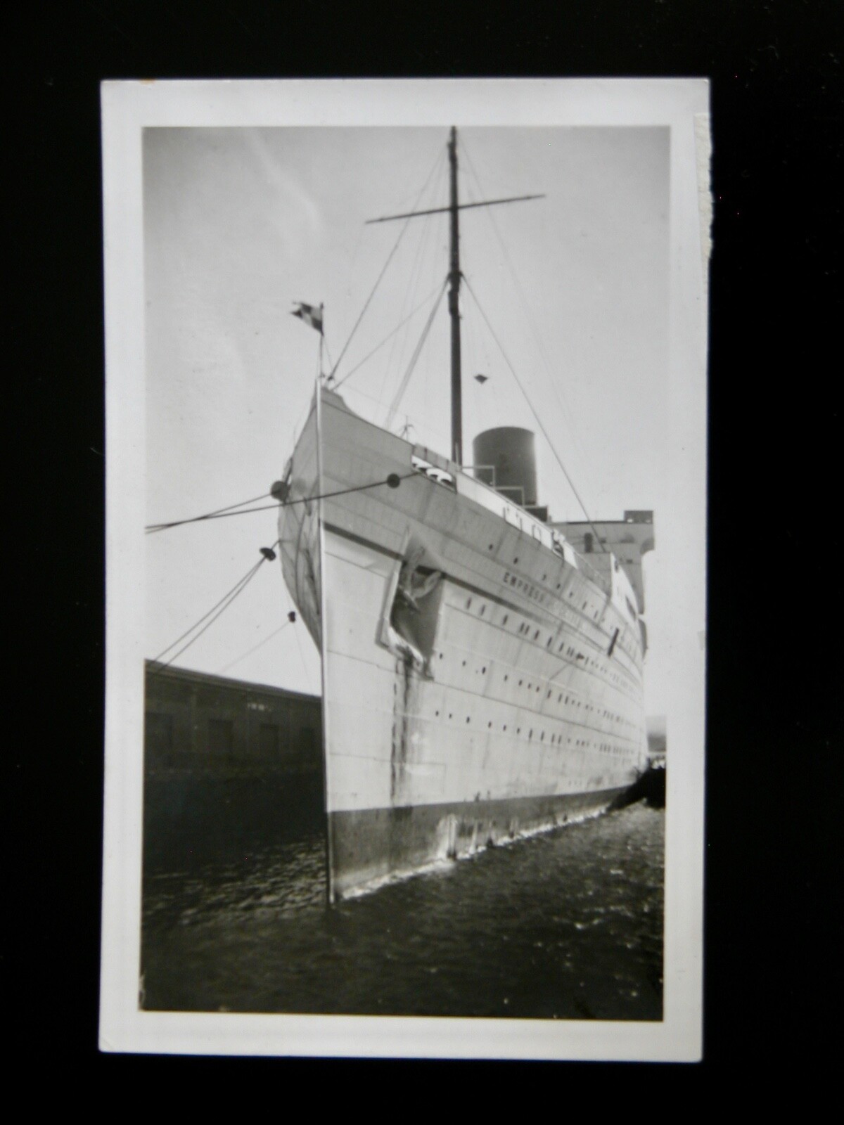 RMS Empress of Britain B&W Snapshot Photos LOT 7 Vtg OOAK 1930s Ship Ocean Liner | eBay