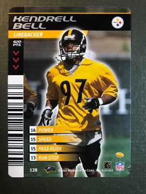 2002 NFL Showdown Kendrell Bell Pittsburgh Steelers Card NM | eBay
